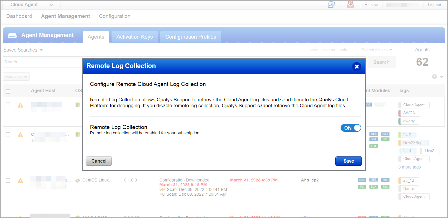 Remote Log Collection